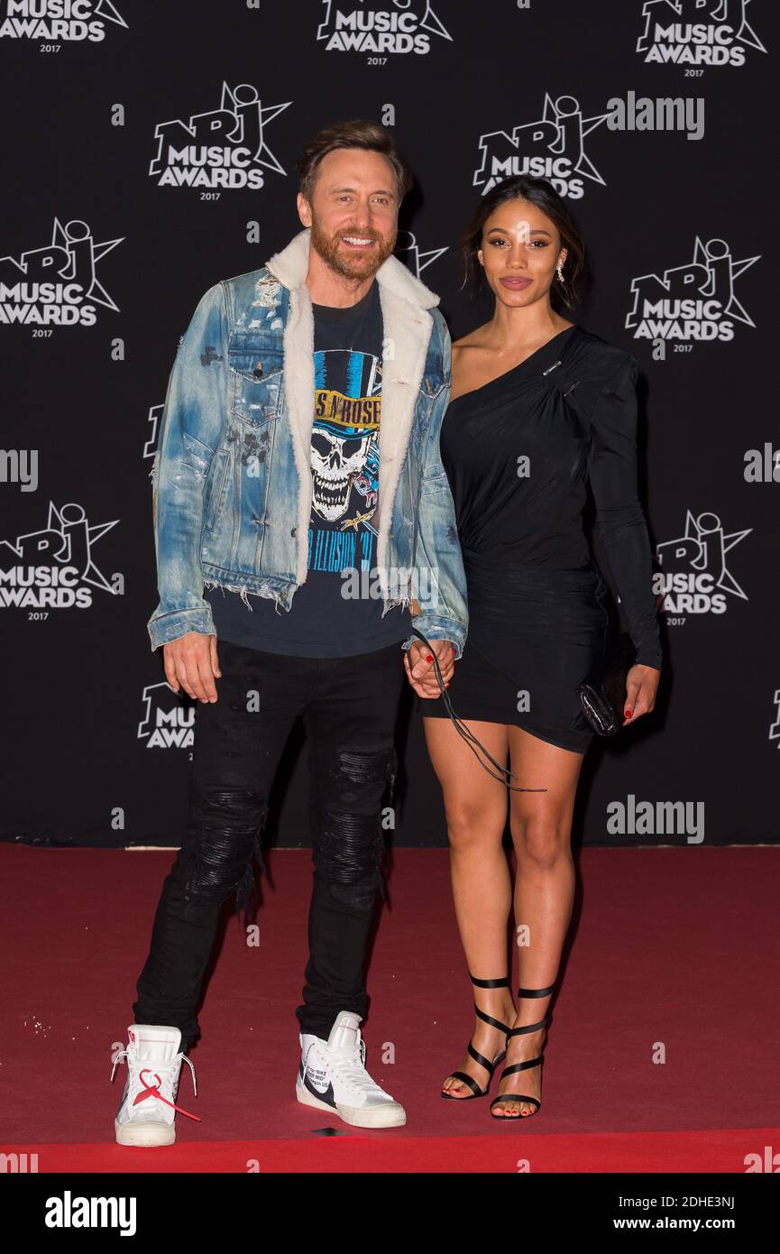 David Guetta And Jessica Ledon Attending The 19th NRJ Music Awards