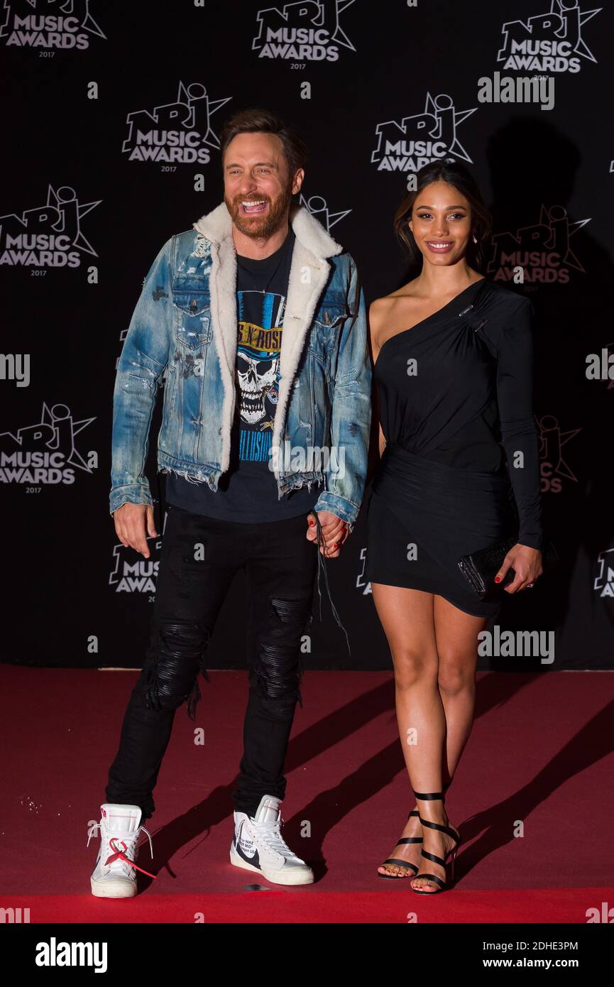 David Guetta and Jessica Ledon attending the 19th NRJ Music Awards ...