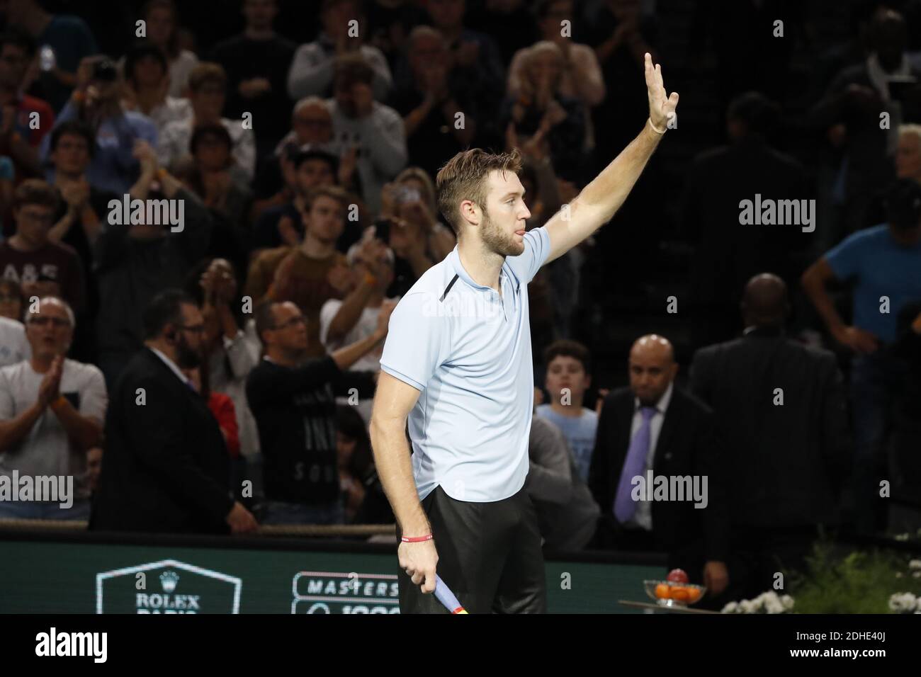 USA's Jack Sock in the 1/2 of finals of the Rolex Tennis Masters 1000 ...