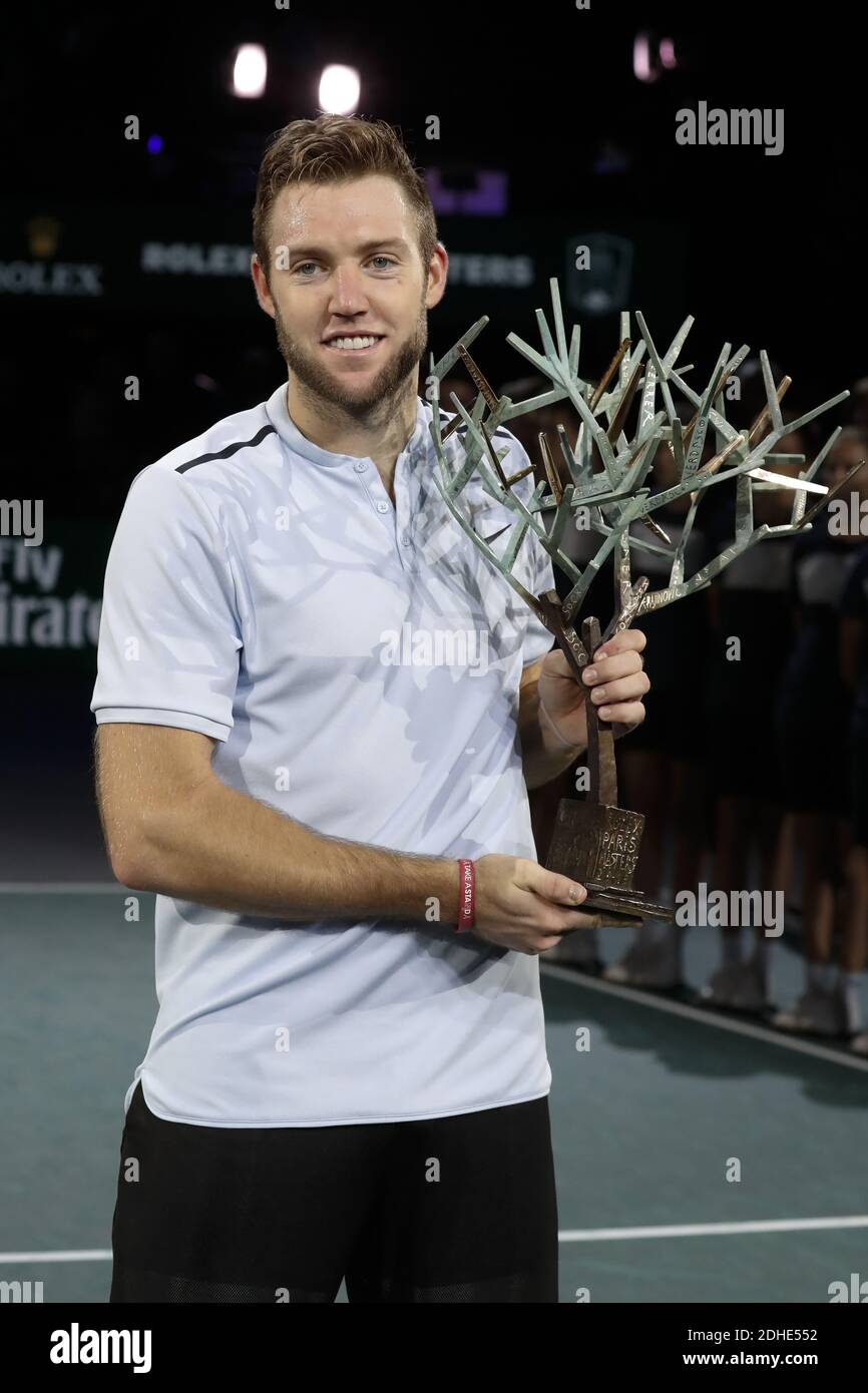 USA's Jack Sock won the final of the Rolex Tennis Masters 1000 2017 vs ...
