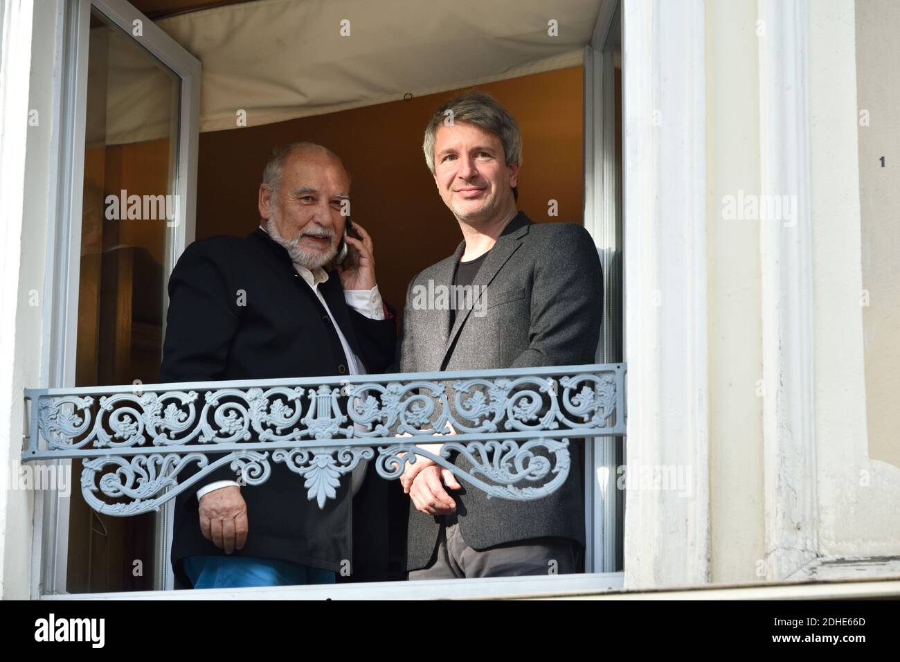 French writer Eric Vuillard poses after being awarded with the Prix ...