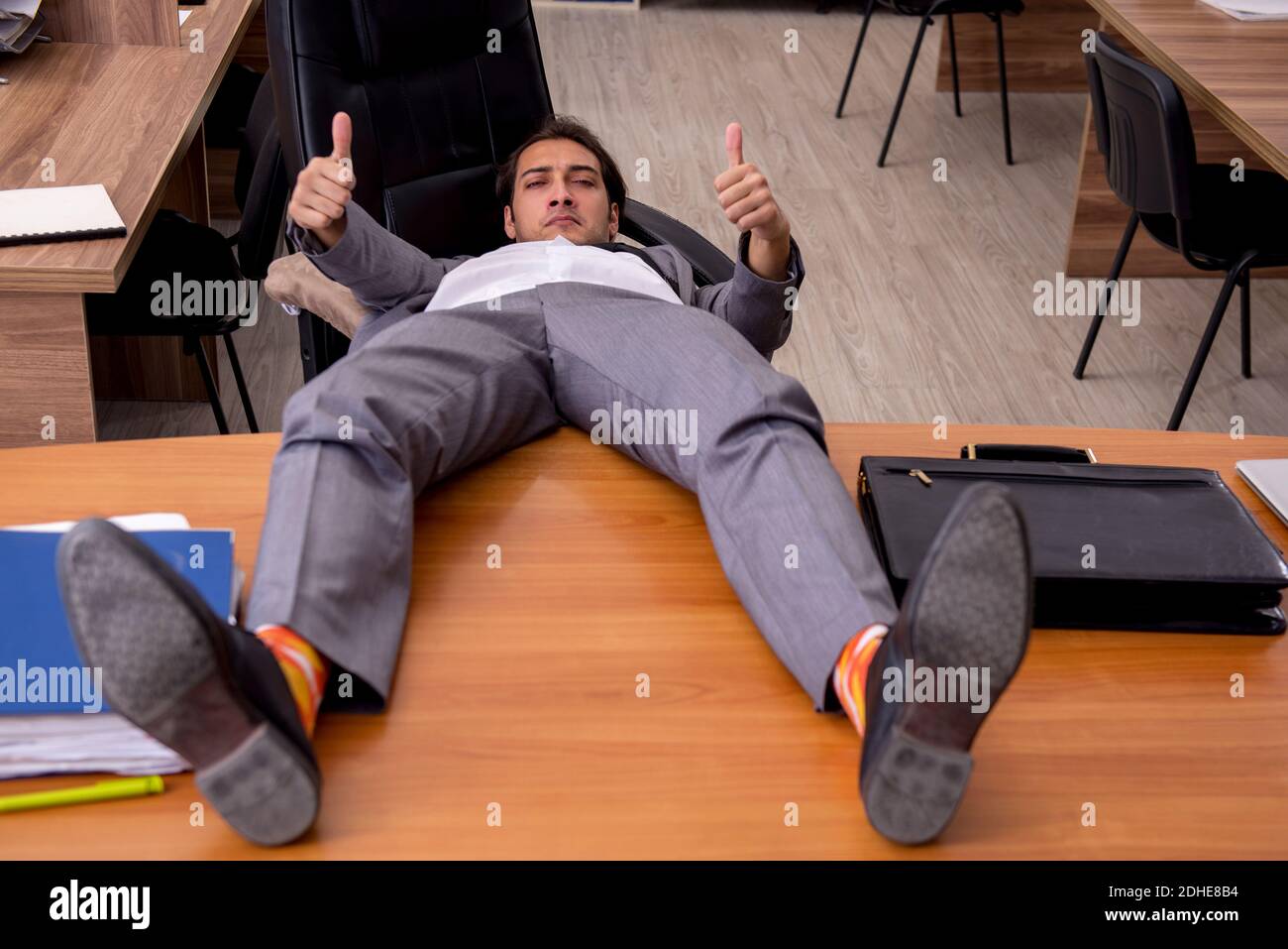Sleep desk work funny hi-res stock photography and images - Alamy