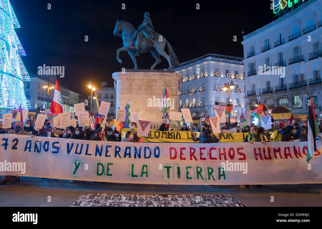 Madrid, Spain. 10th Dec 2020. Human Rights Day is celebrated every ...