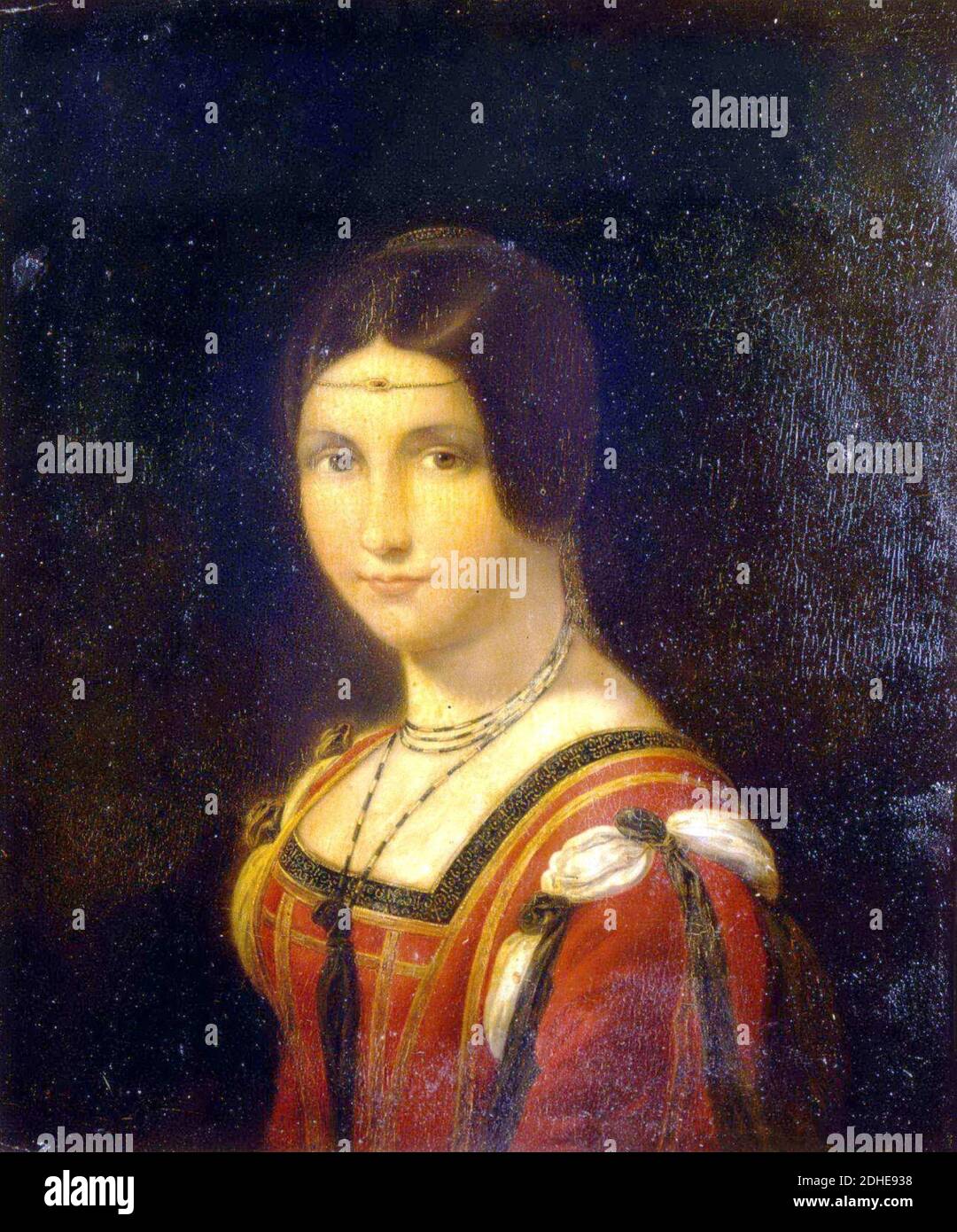 La Belle Ferronière (copy in Chambéry Stock Photo - Alamy