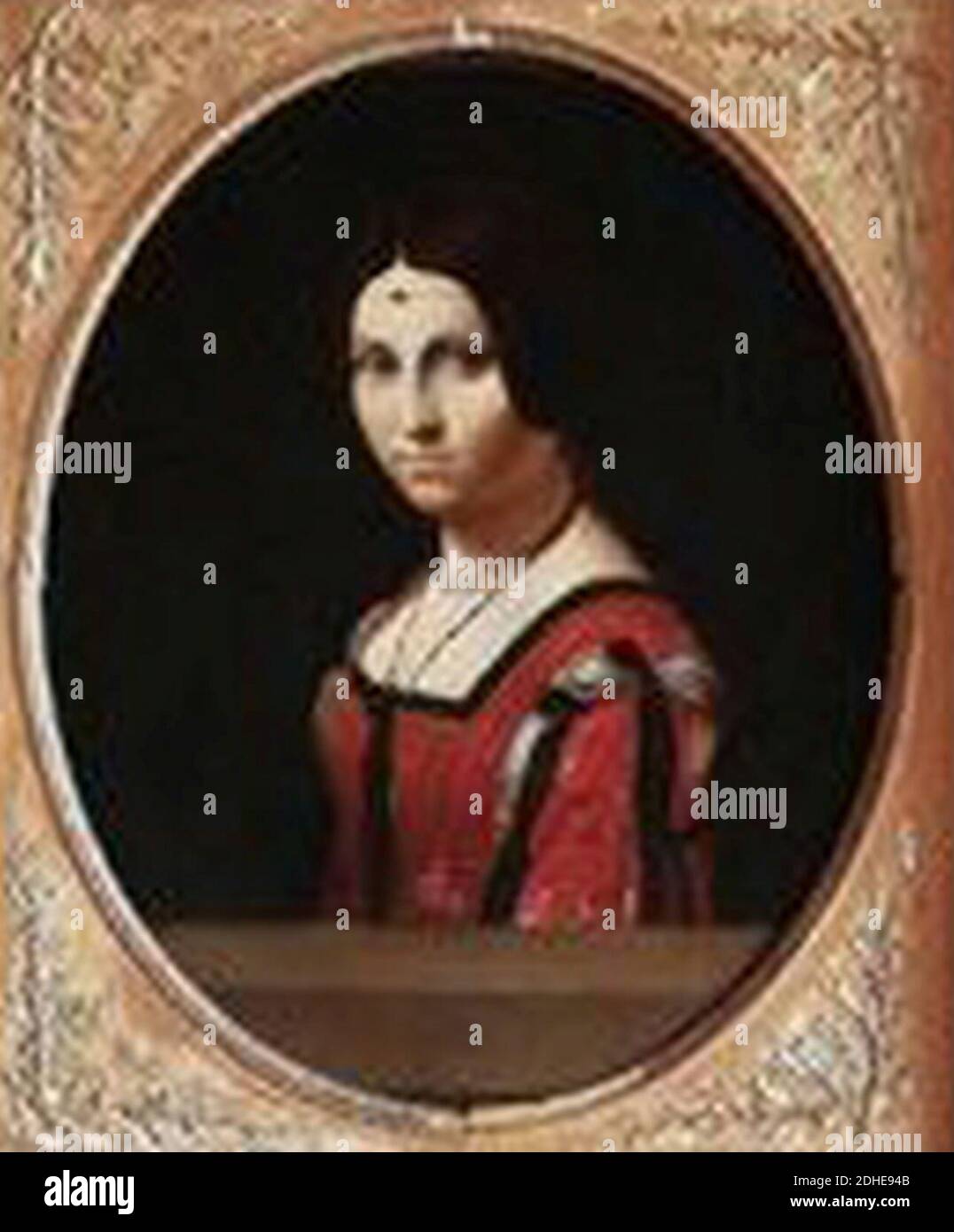 La Belle Ferronière - copy by Sarcus (Château de Bussy-Rabutin Stock ...