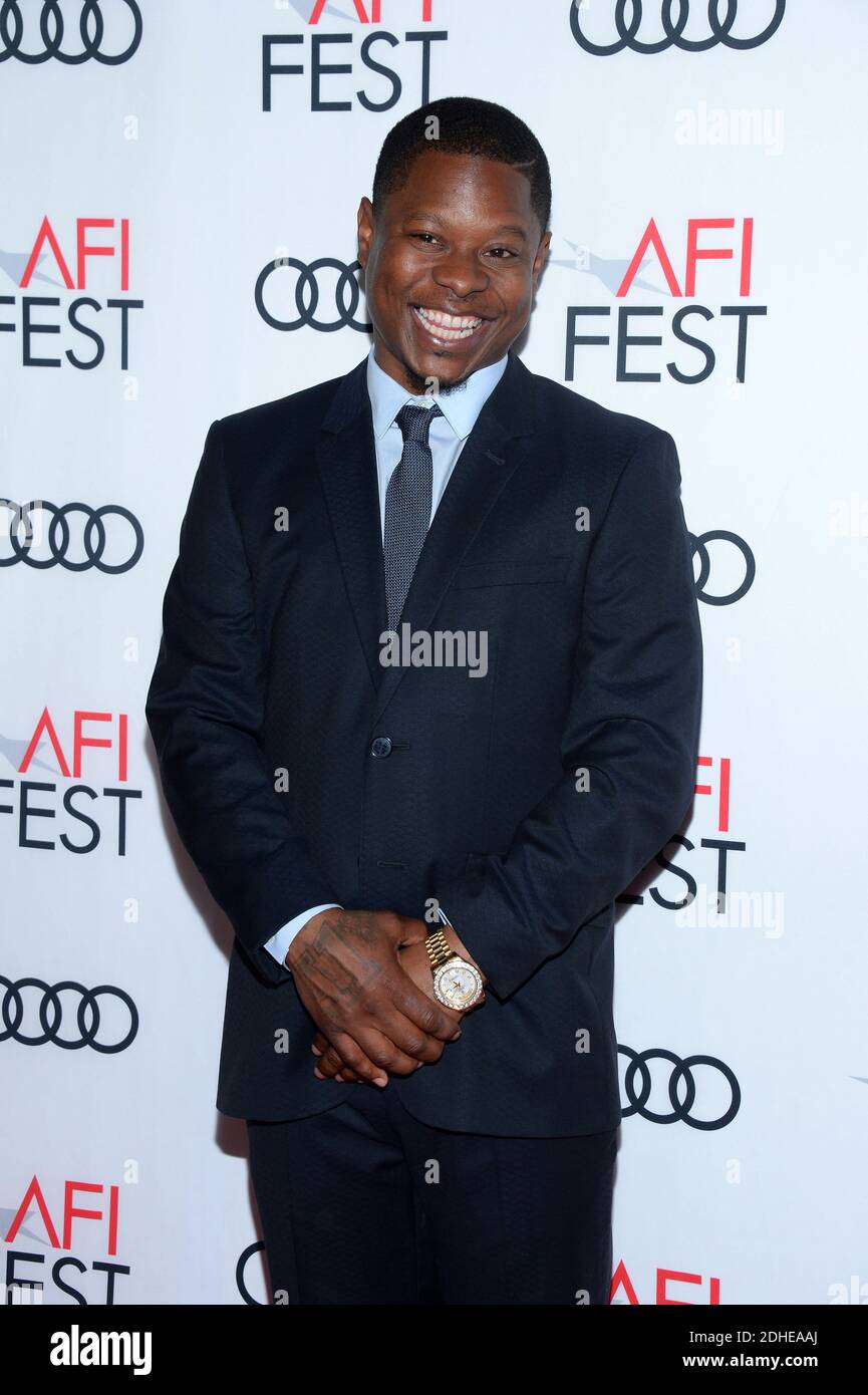 Jason Mitchell attends the screening of Netflix's 'Mudbound' at the ...