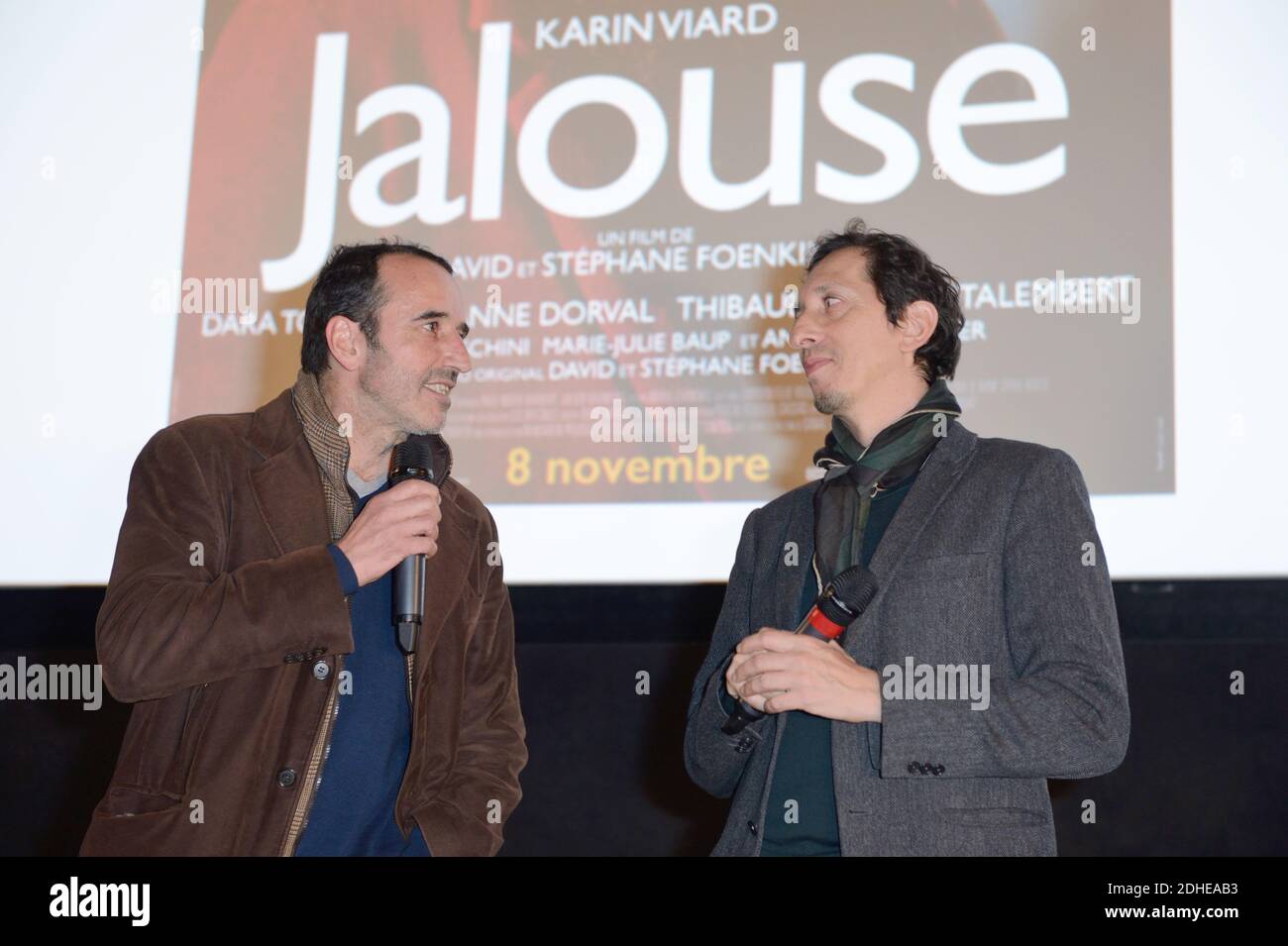 Bruno Todeschini et Stephane Foenkinos assistent a la premiere du film ...
