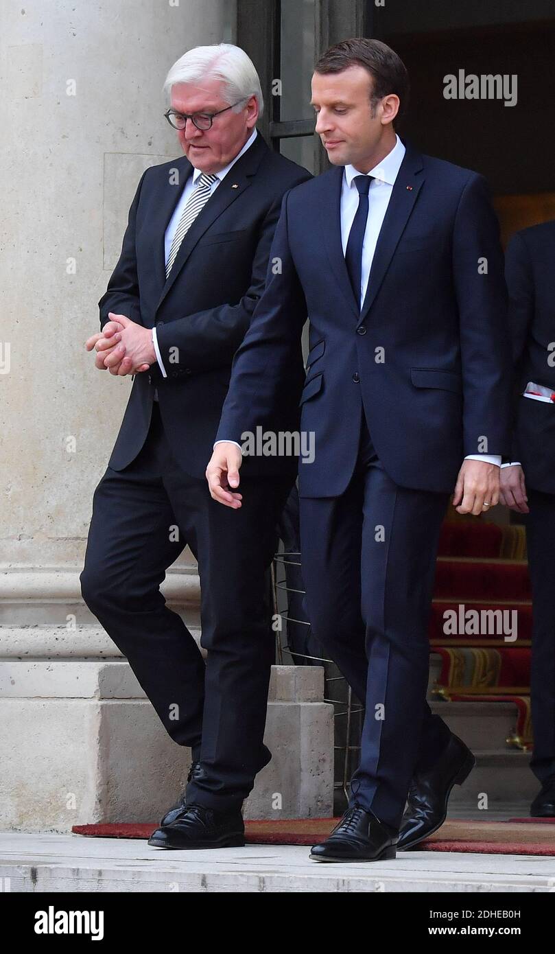 French President Emmanuel Macron and German President Frank-Walter ...