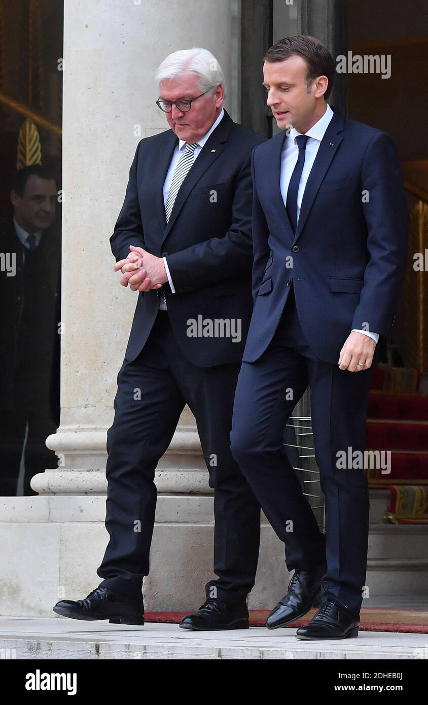 French President Emmanuel Macron and German President Frank-Walter ...