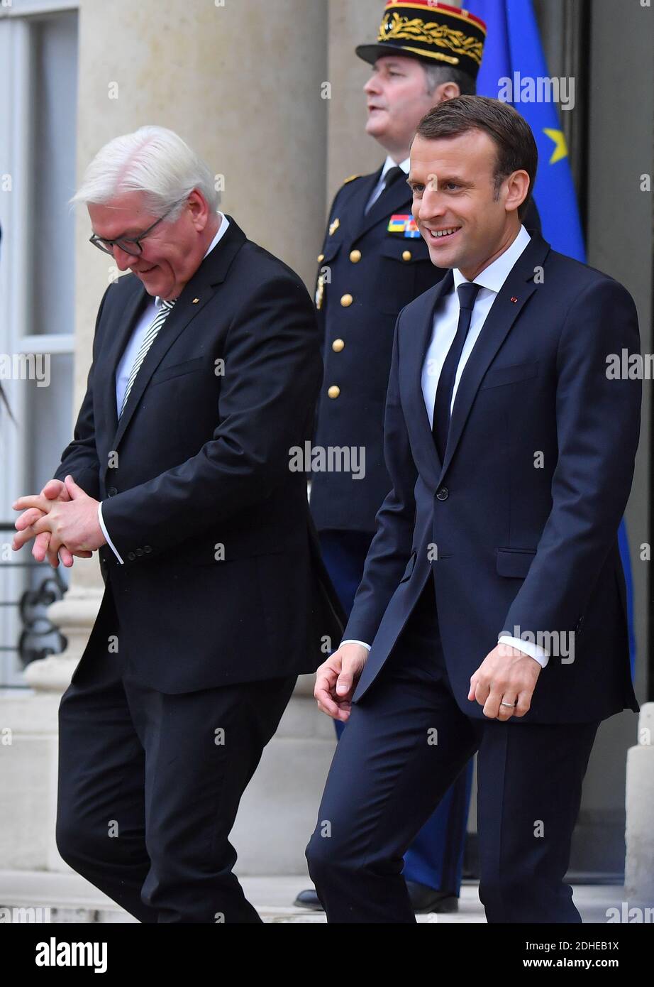 French President Emmanuel Macron and German President Frank-Walter ...