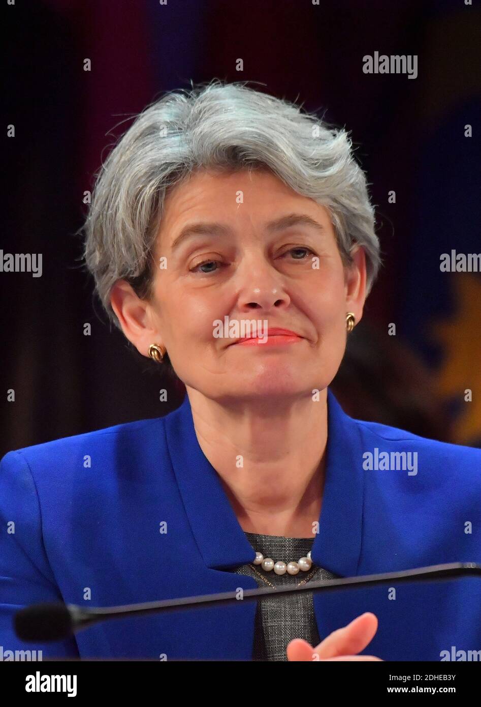 UNESCO Director General Irina Bokova at the UNESCO headquarters in ...