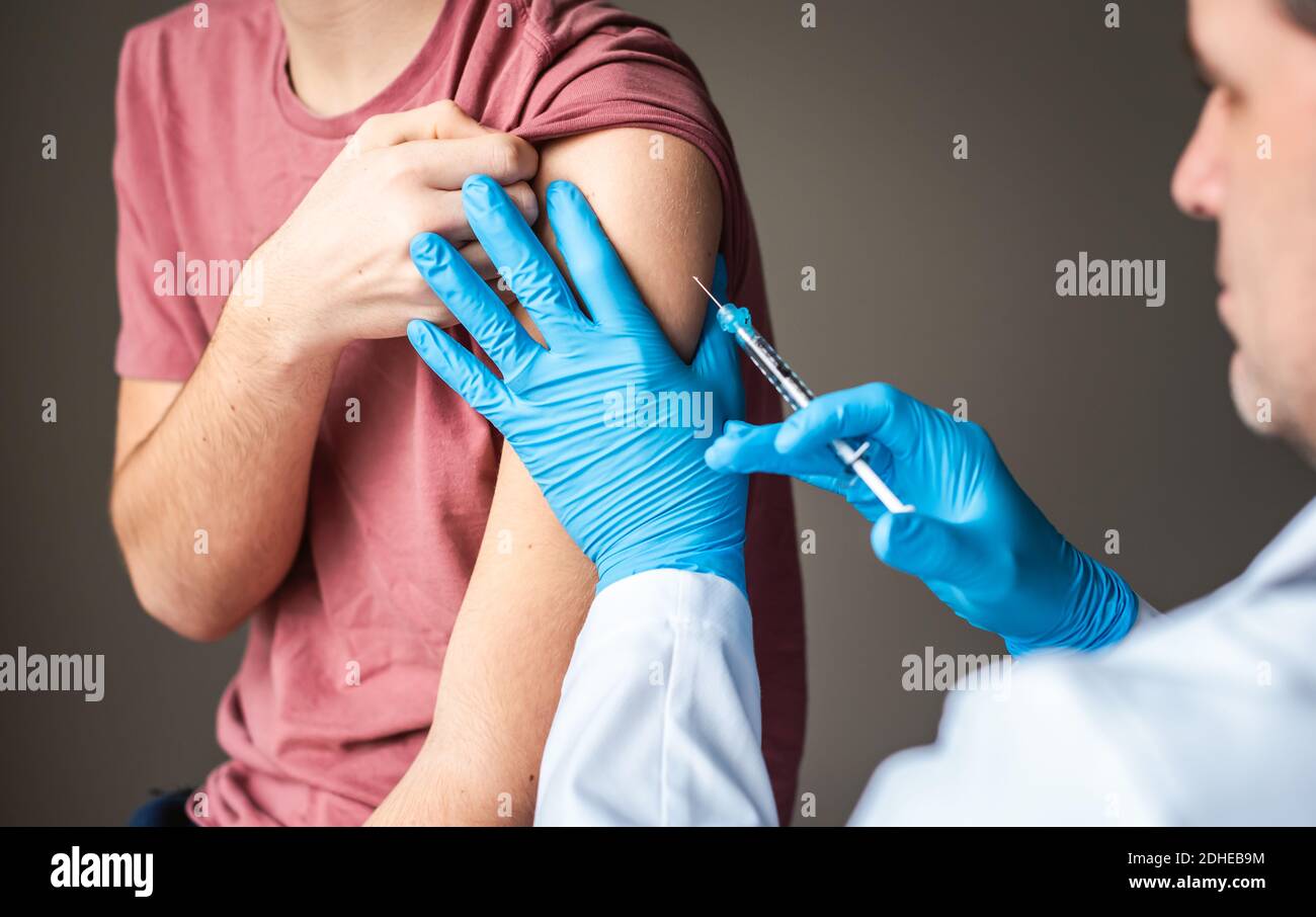 Teen boy injection hi-res stock photography and images - Alamy