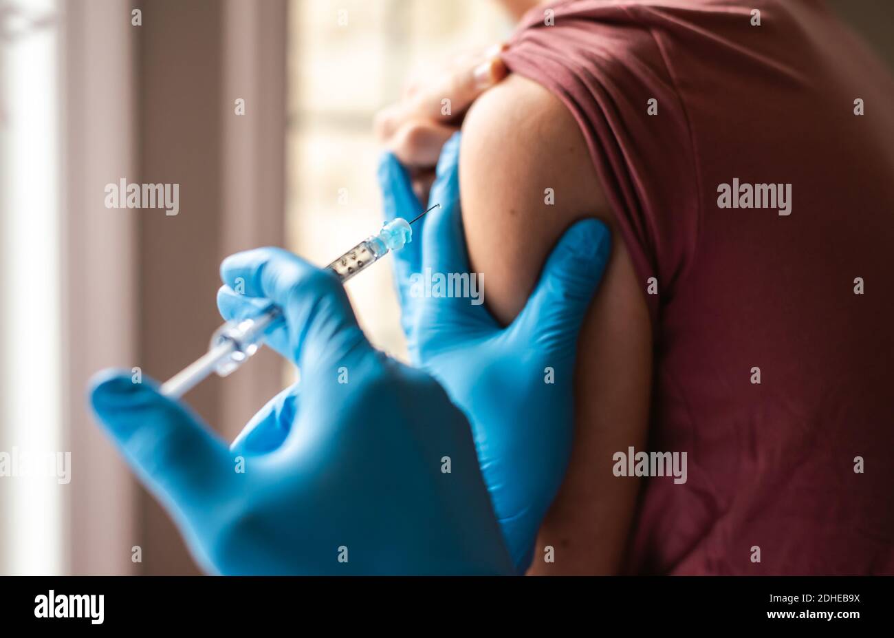 Teen boy injection hi-res stock photography and images - Alamy