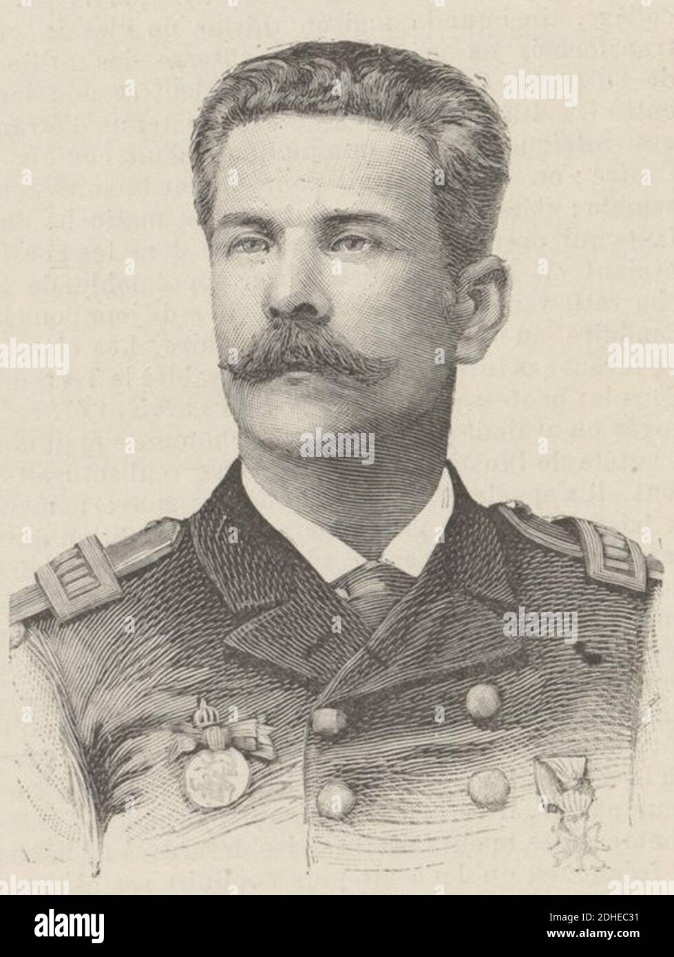 L'amiral de Mello, commandant la flotte devant Rio-de-Janeiro Stock Photo - Alamy