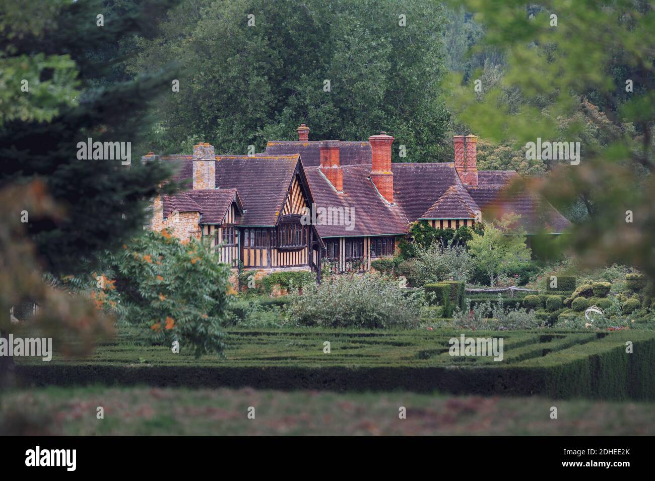 The beautiful Hever Castle and Gardens in England during daylight Stock ...