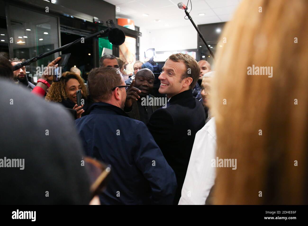French President Emmanuel Macron during his visit focused on the theme ...