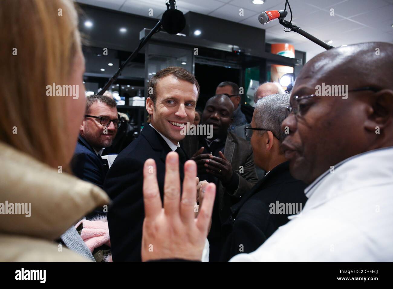 French President Emmanuel Macron during his visit focused on the theme ...