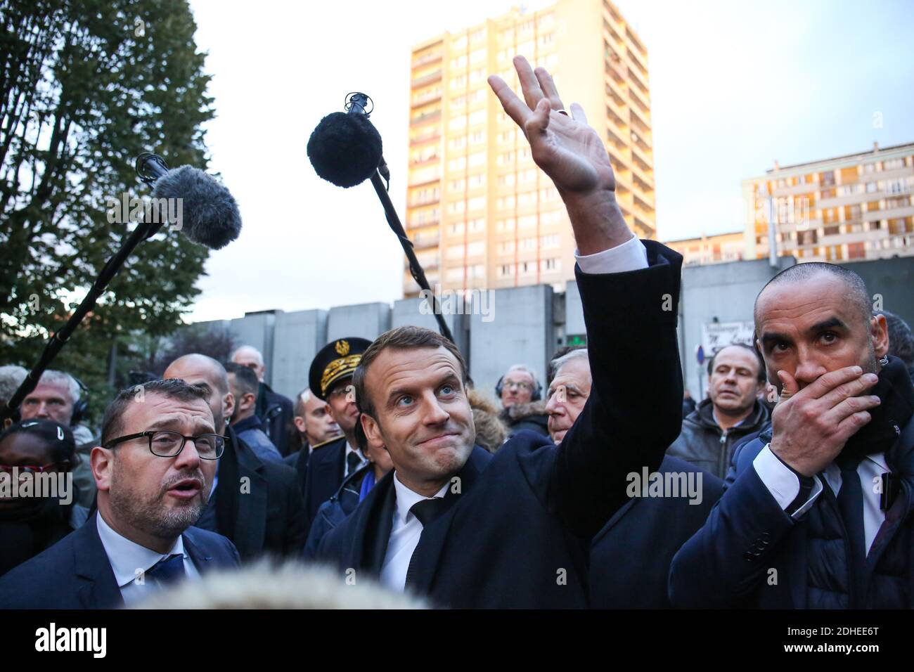 French President Emmanuel Macron during his visit focused on the theme ...