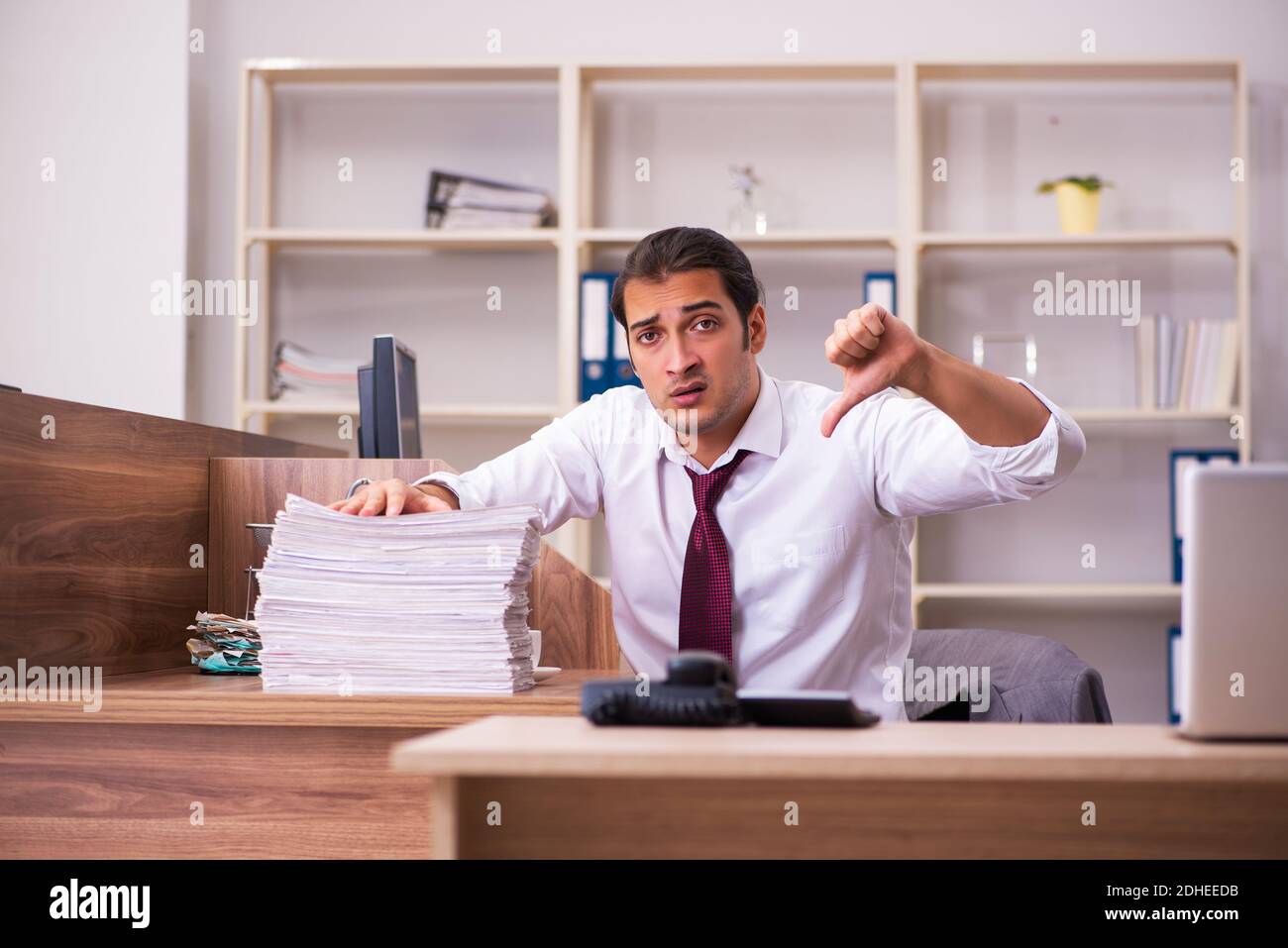Extremely tired businessman male hi-res stock photography and images ...