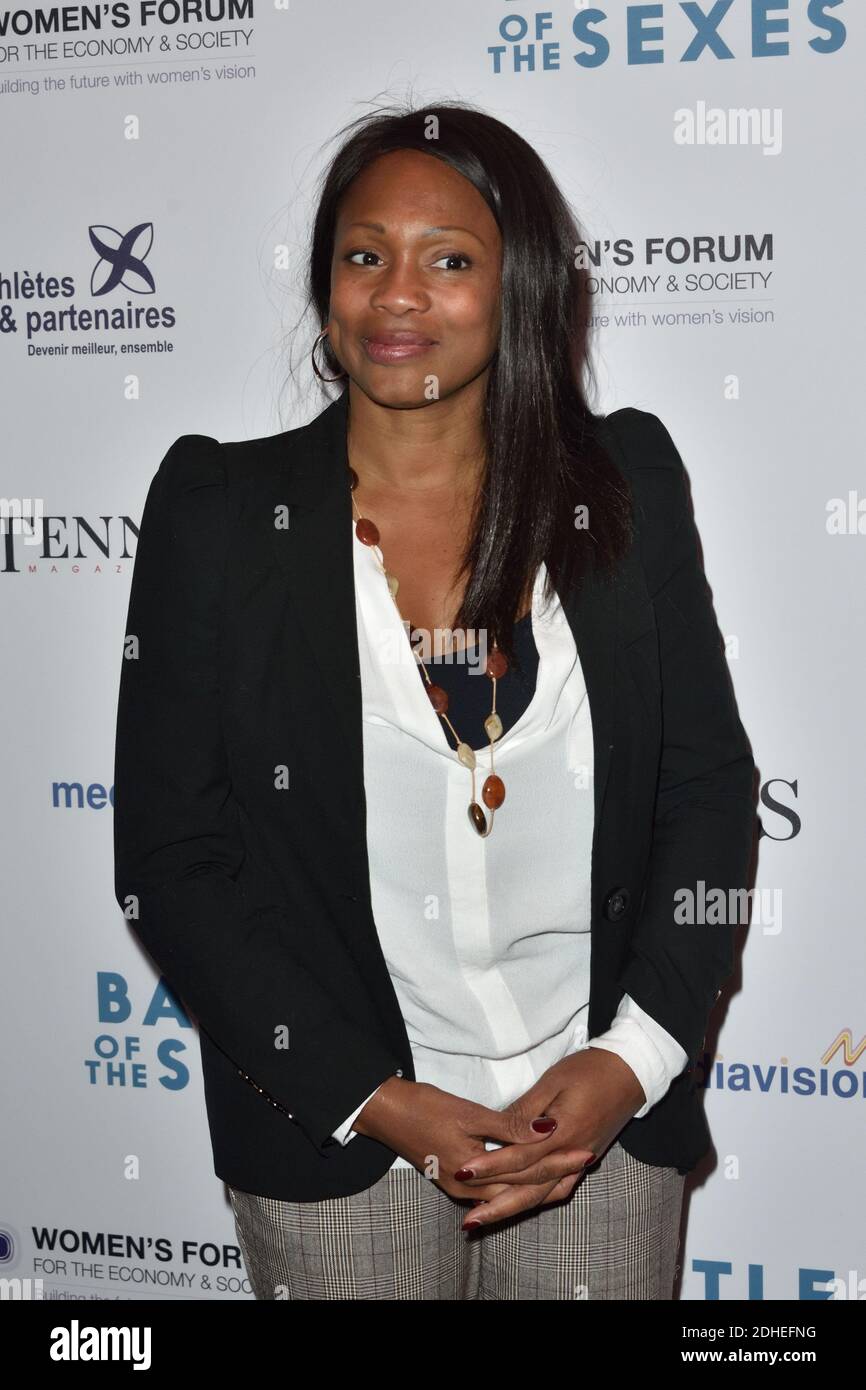 Laura Flessel attending the The Battle Of The Sexes Paris Premiere at ...