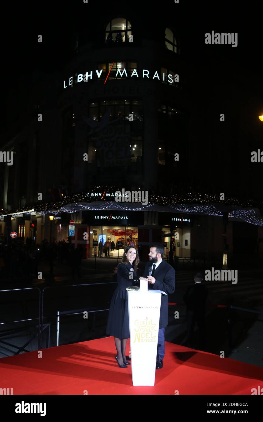 Princess Marie Cavallier of Denmark and BHV Marais Director Alexandre ...