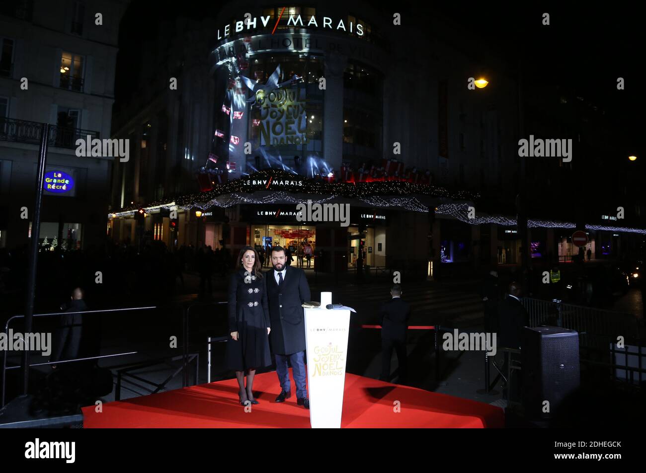 Princess Marie Cavallier of Denmark and BHV Marais Director Alexandre ...