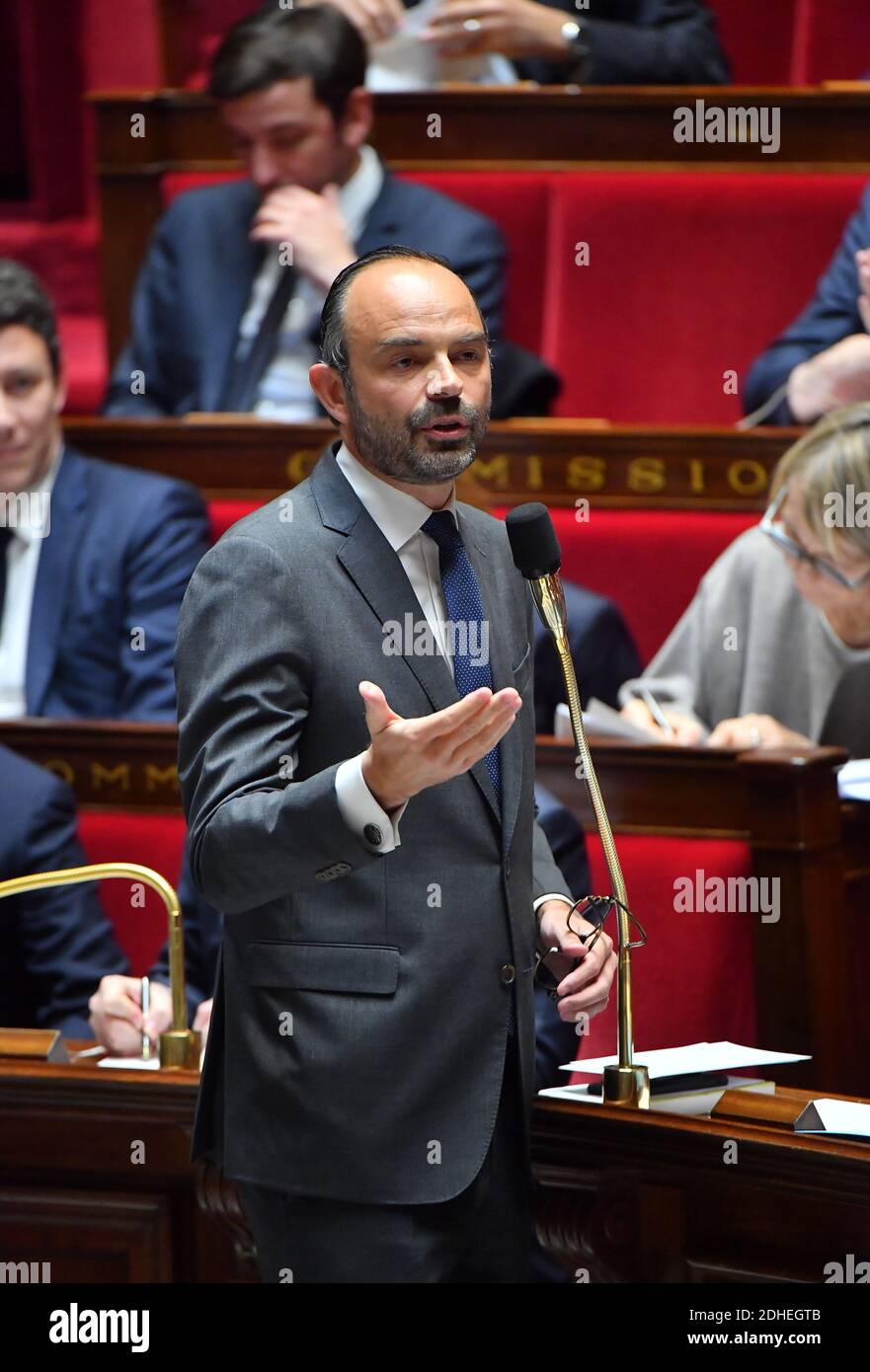 Prime Minister Edouard Philippe during a session of Questions To The ...
