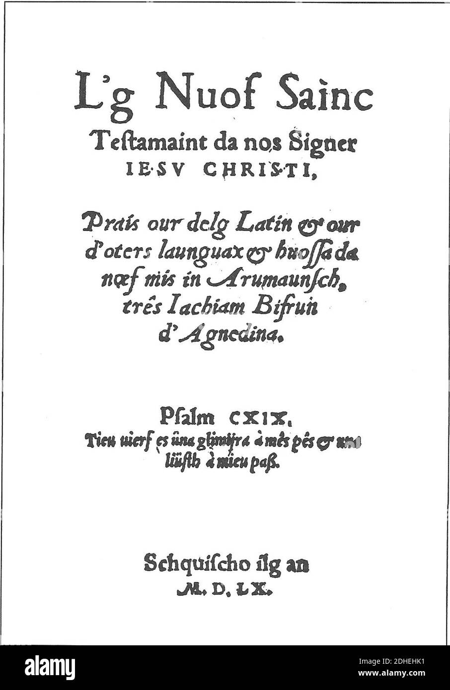 L'g Nuof Sainc Testamaint Stock Photo - Alamy