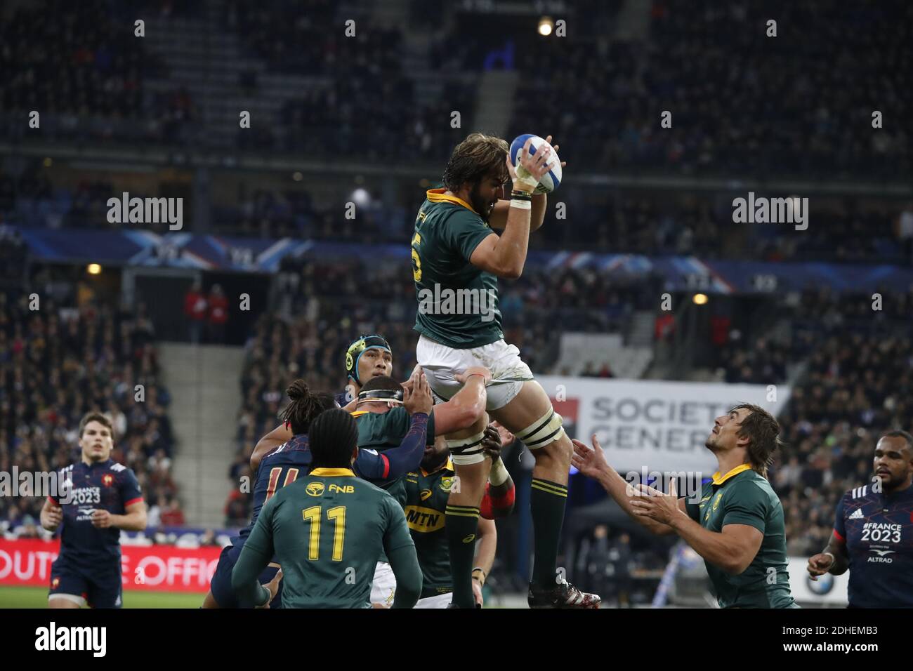 South Africa's Lodewyk De Jager during a rugby friendly Test match ...