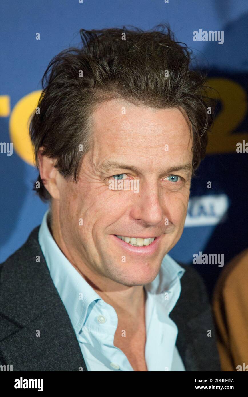 Hugh Grant arriving at 'Paddington 2' Paris film premiere at L'Olympia ...