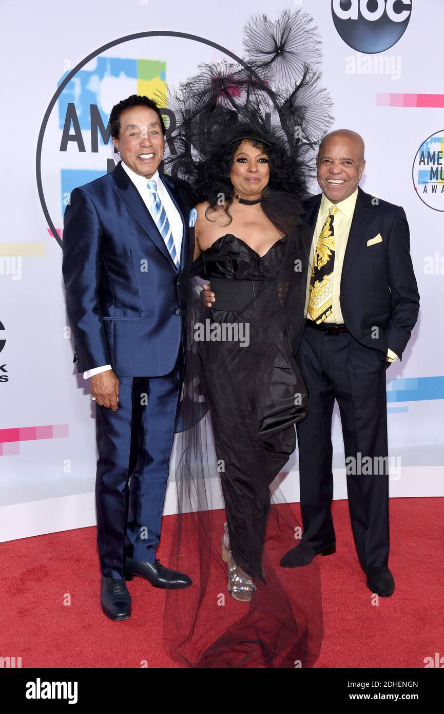 Smokey Robinson, Diana Ross, Berry Gordy attend the 2017 American Music ...
