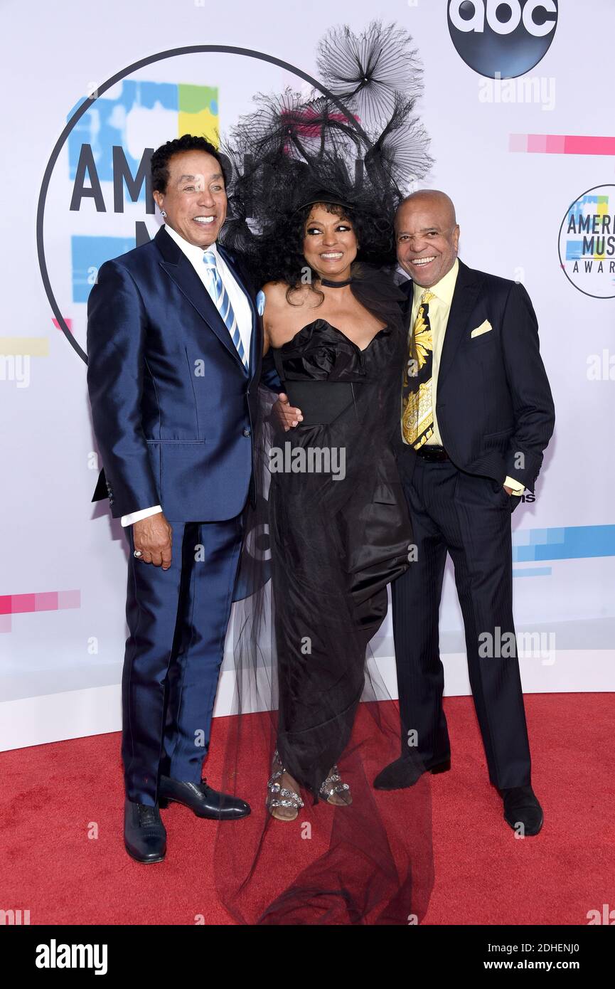 Smokey Robinson, Diana Ross, Berry Gordy attend the 2017 American Music ...