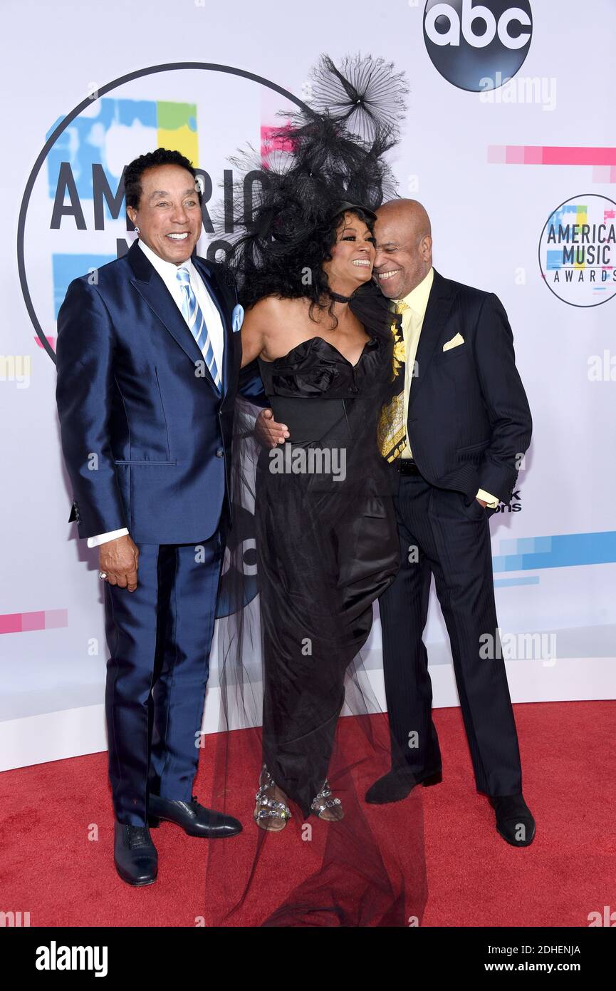 Smokey Robinson, Diana Ross, Berry Gordy attend the 2017 American Music ...