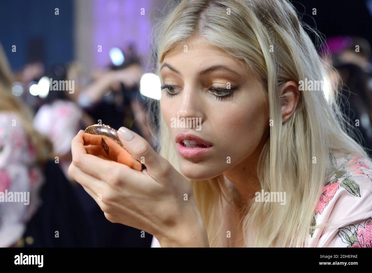 Devon windsor backstage ahead victorias secret fashion show mercedes ...