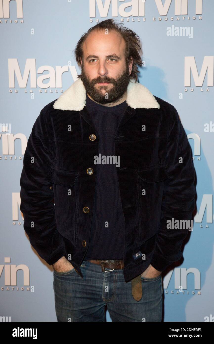 Vincent Macaigne arriving at 'Marvin' Paris film Premiere at LOUXOR ...