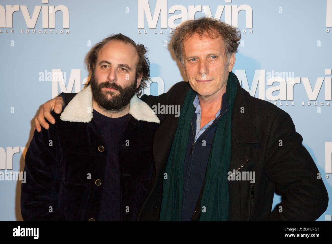 Vincent Macaigne, Charles Berling arriving at 'Marvin' Paris film ...