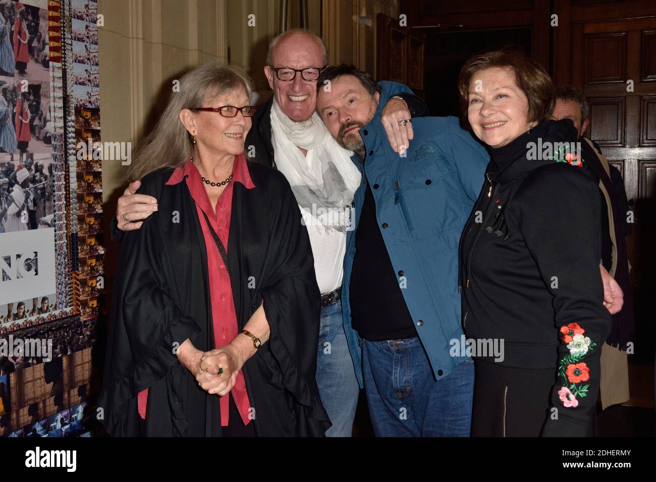 Marina Vlady, Pascal Desprez, Bruno Finck et Macha Meril assistent a la soirée en hommage a Jean ...