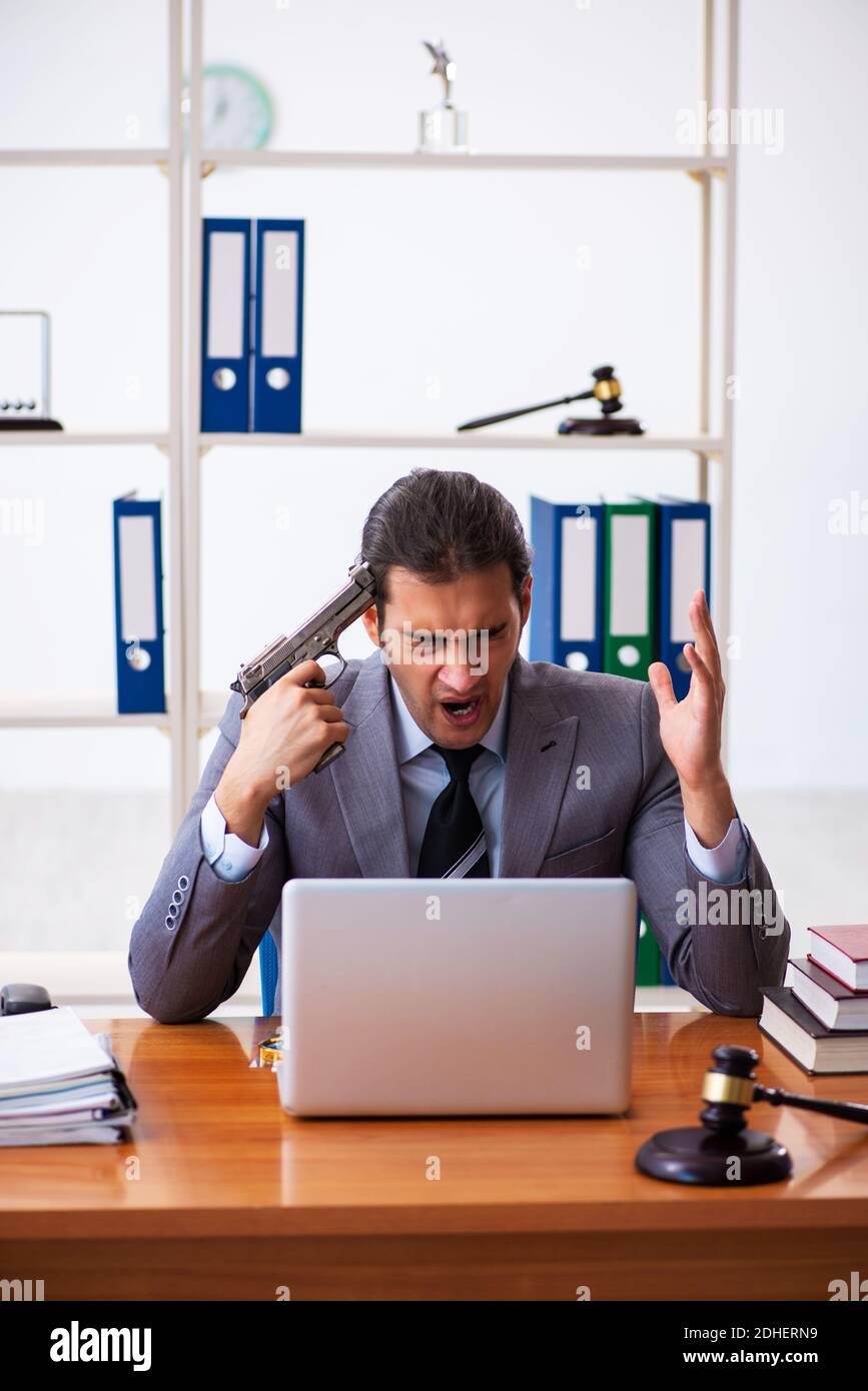 Desperate lawyer hi-res stock photography and images - Alamy