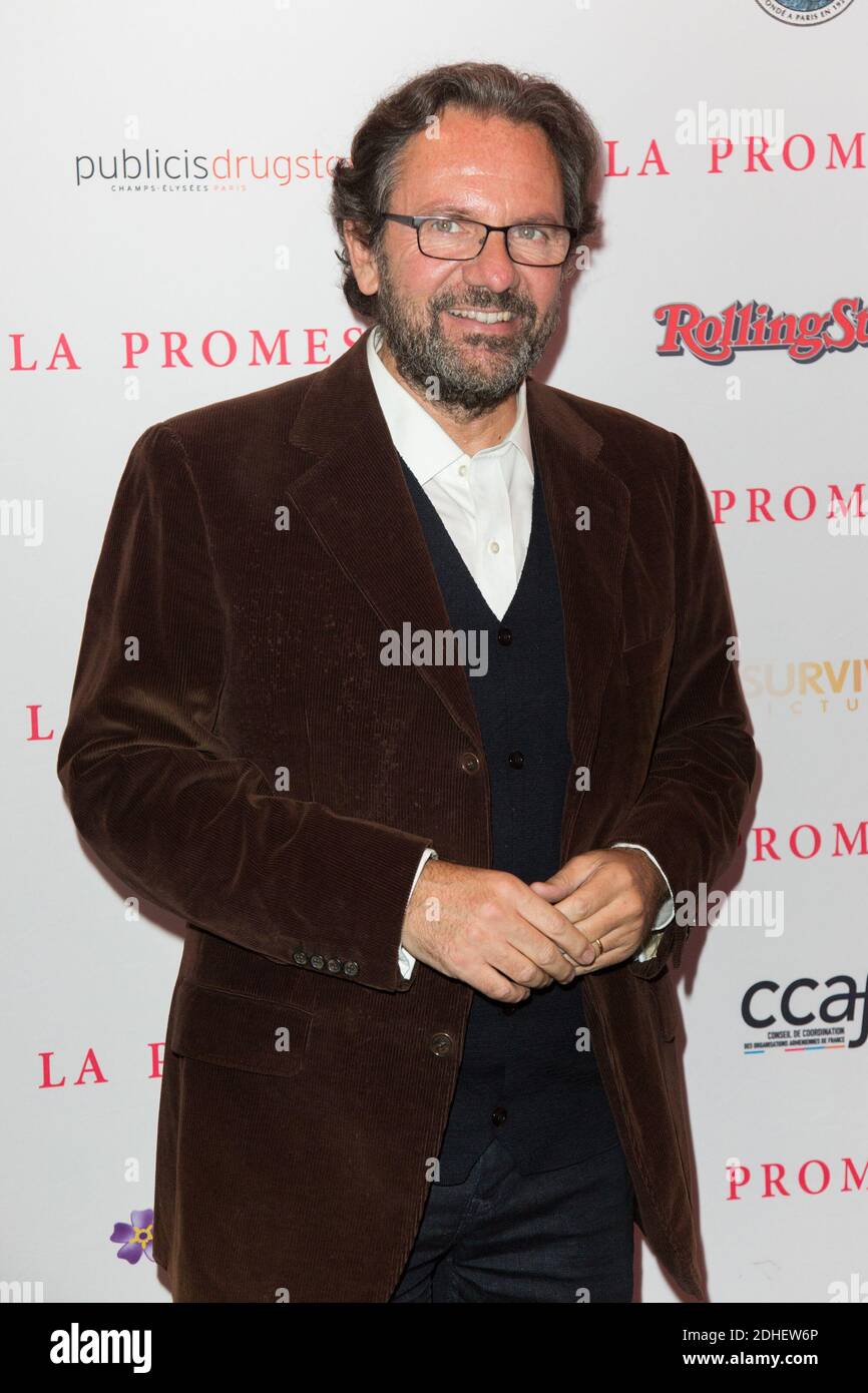 Philippe Lefebvre arriving at 'La Promesse' Paris film premiere at ...
