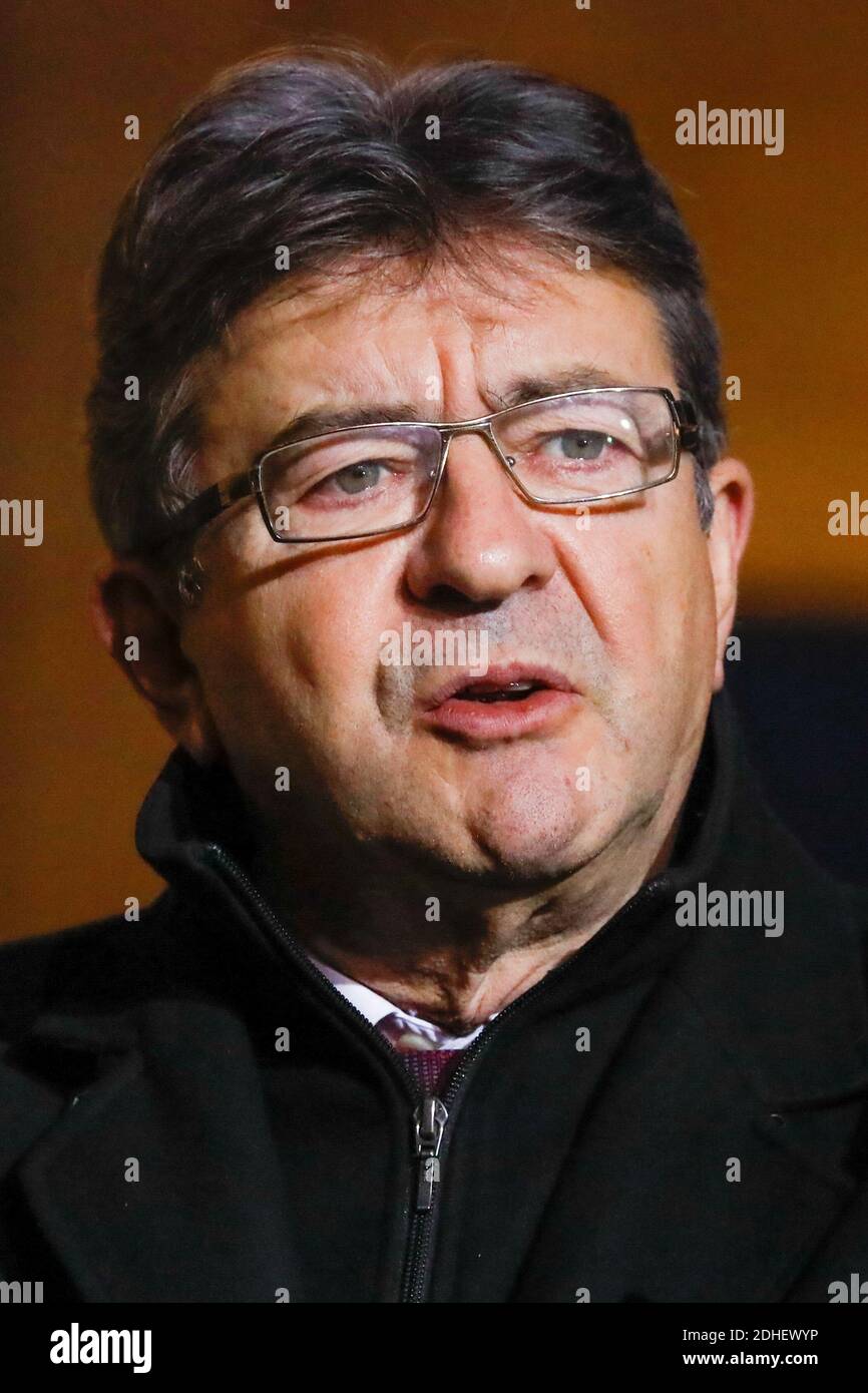 President of "La France Insoumise" party Jean-Luc Melenchon leaving the ...