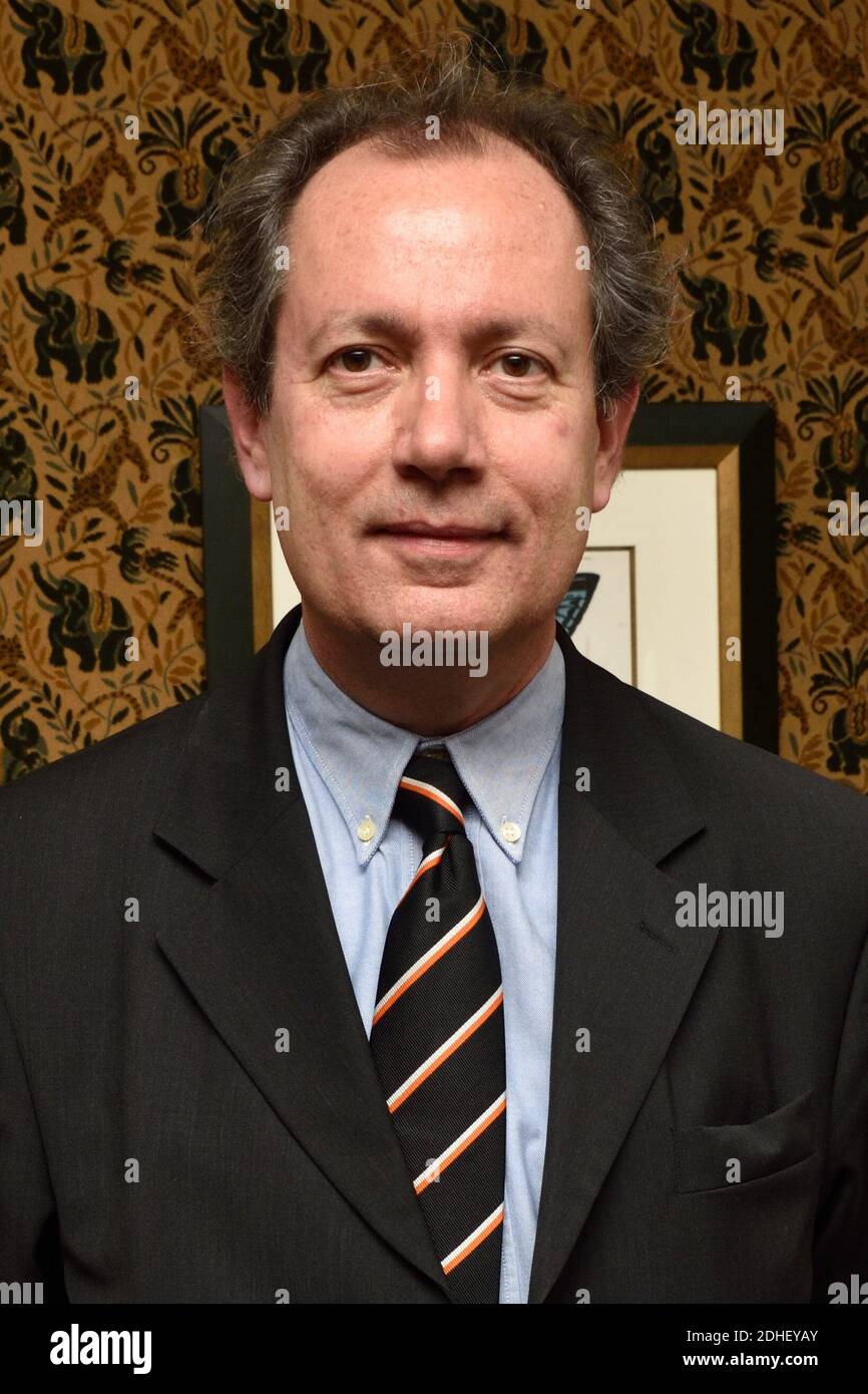 French writer Jean-René Van der Plaetsen poses after being awarded the ...