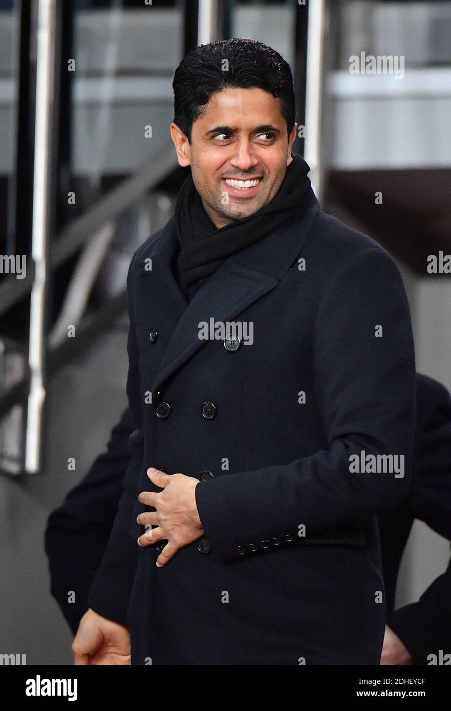 PSG's President Nasser Al-Khelaifi during a Champions League Group B ...