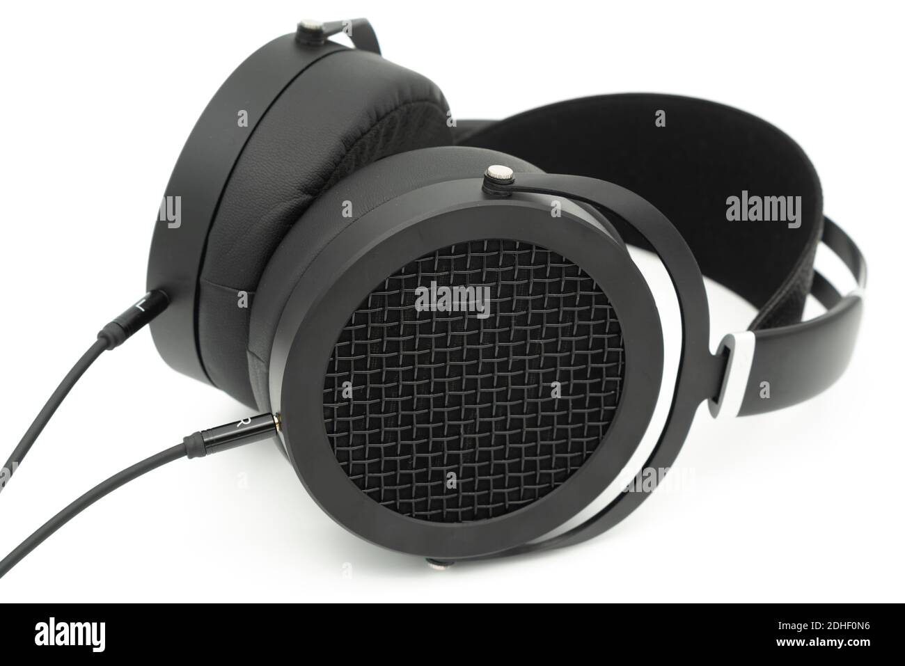 Headphones cut out isolated on white background Stock Photo - Alamy