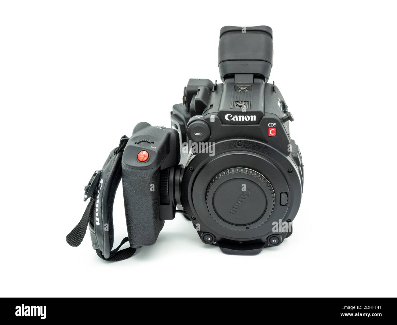 Canon EOS C200 professional cinema video camera cut out isolated on ...