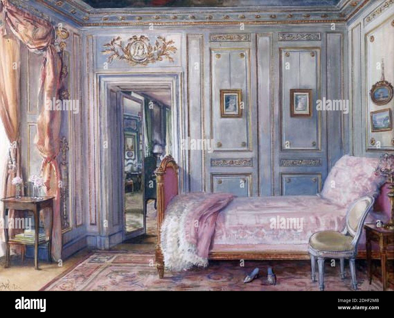 La Chambre de Lady Mendl Elsie De Wolfe Stock Photo - Alamy