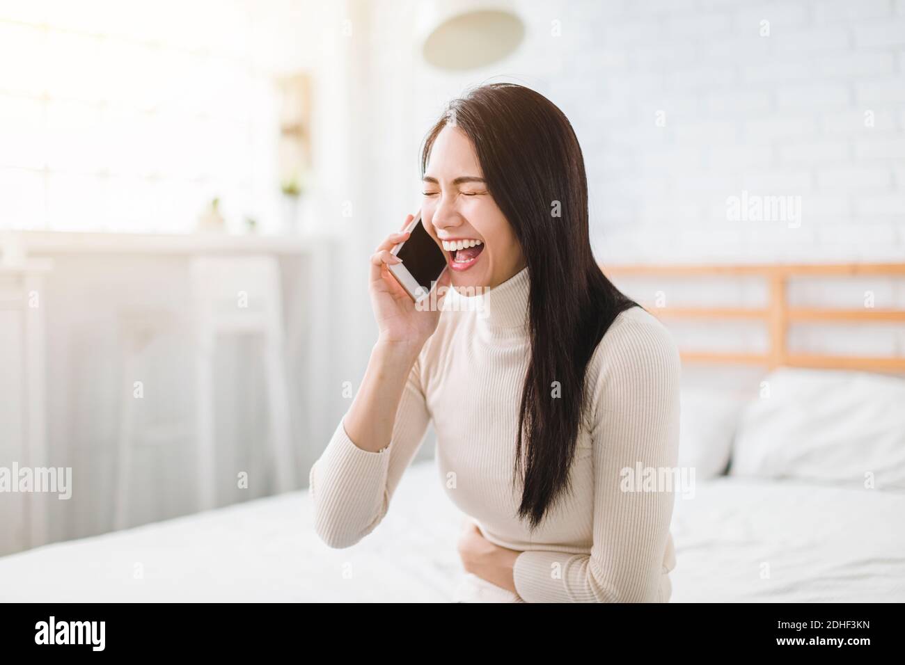 Friendly phone call hi-res stock photography and images - Alamy