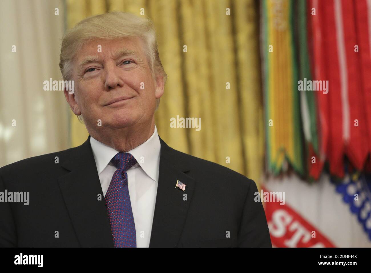 President Donald Trump hosts an event honoring the Native American code ...