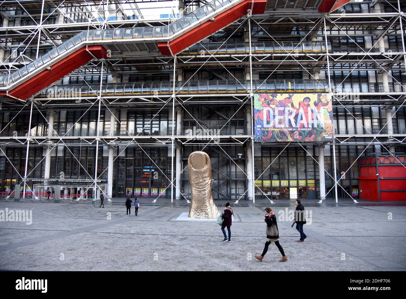 A giant thumb sculpture by late French artist Cesar Baldaccini, known ...