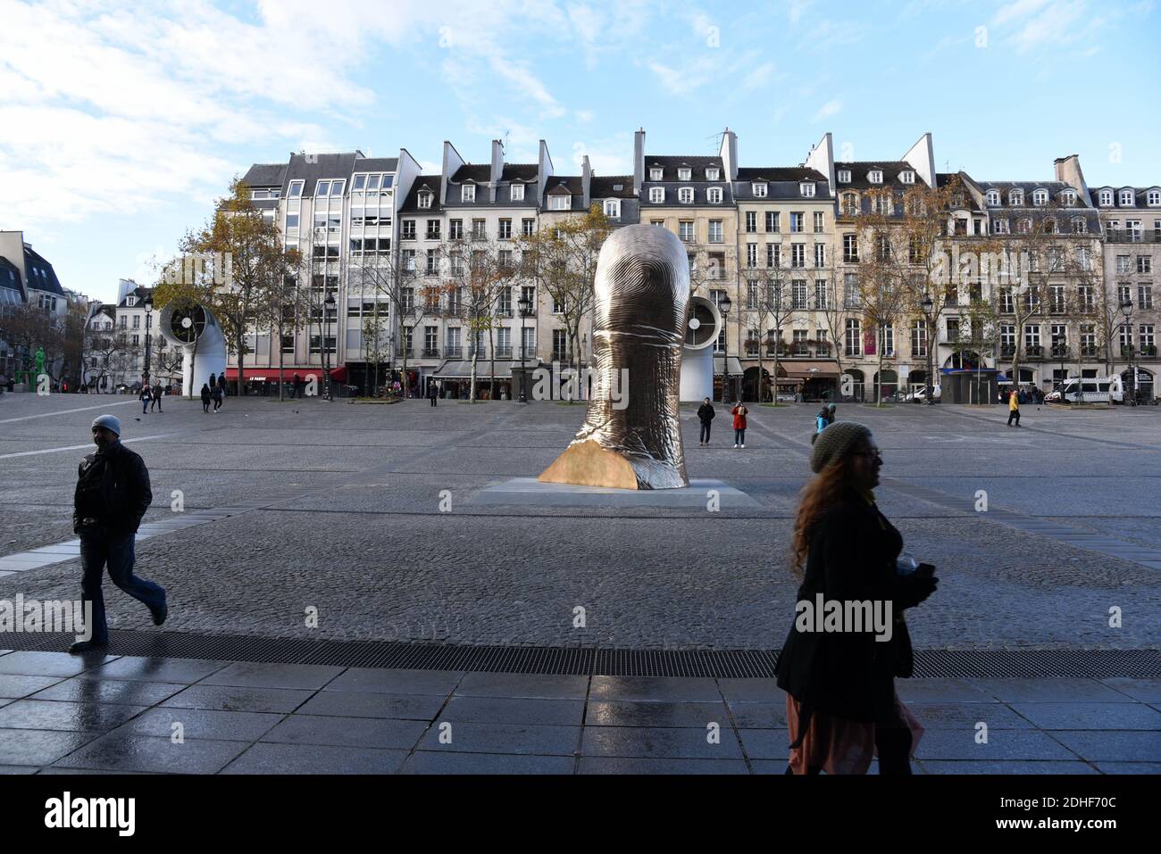 A giant thumb sculpture by late French artist Cesar Baldaccini, known ...