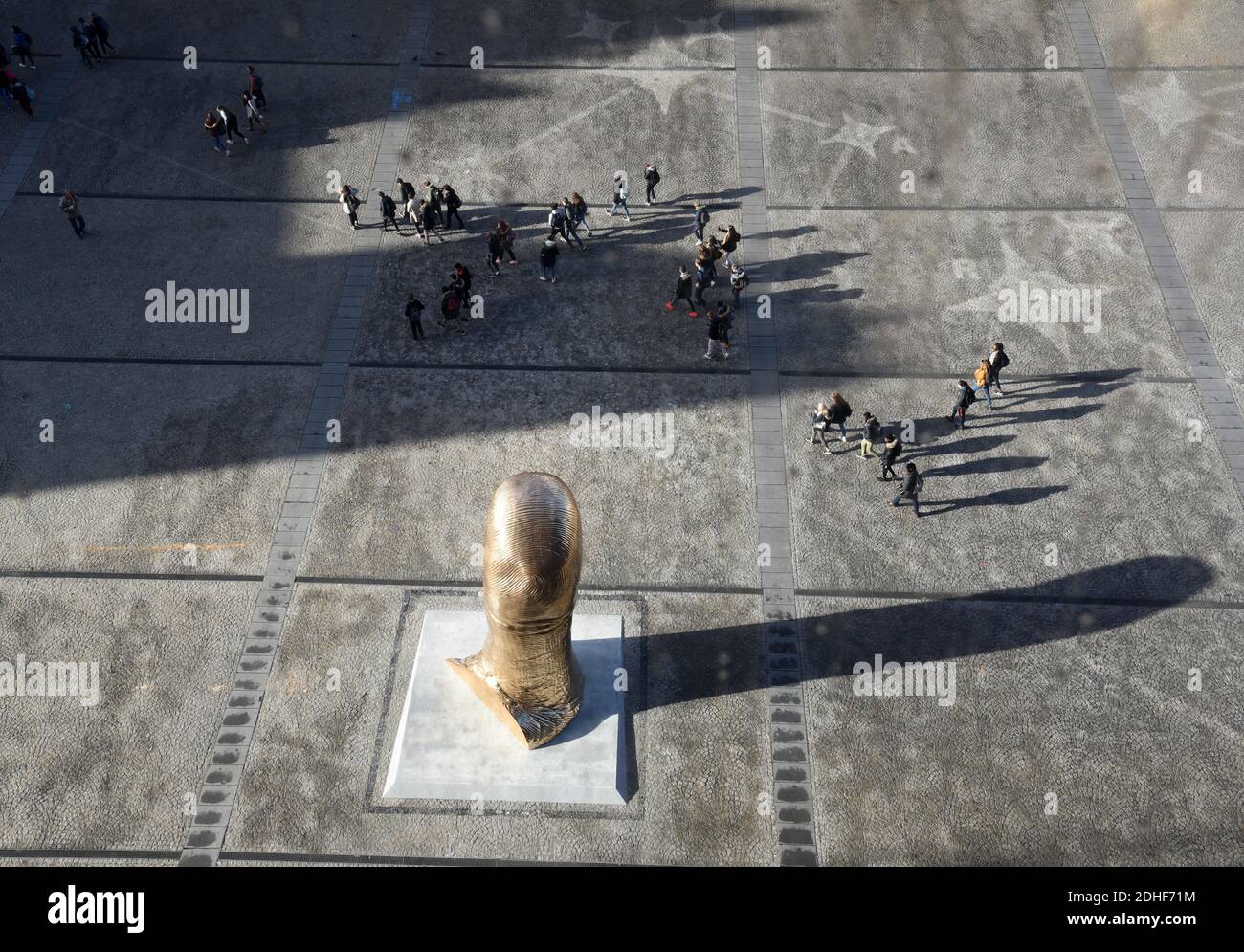 A giant thumb sculpture by late French artist Cesar Baldaccini, known ...